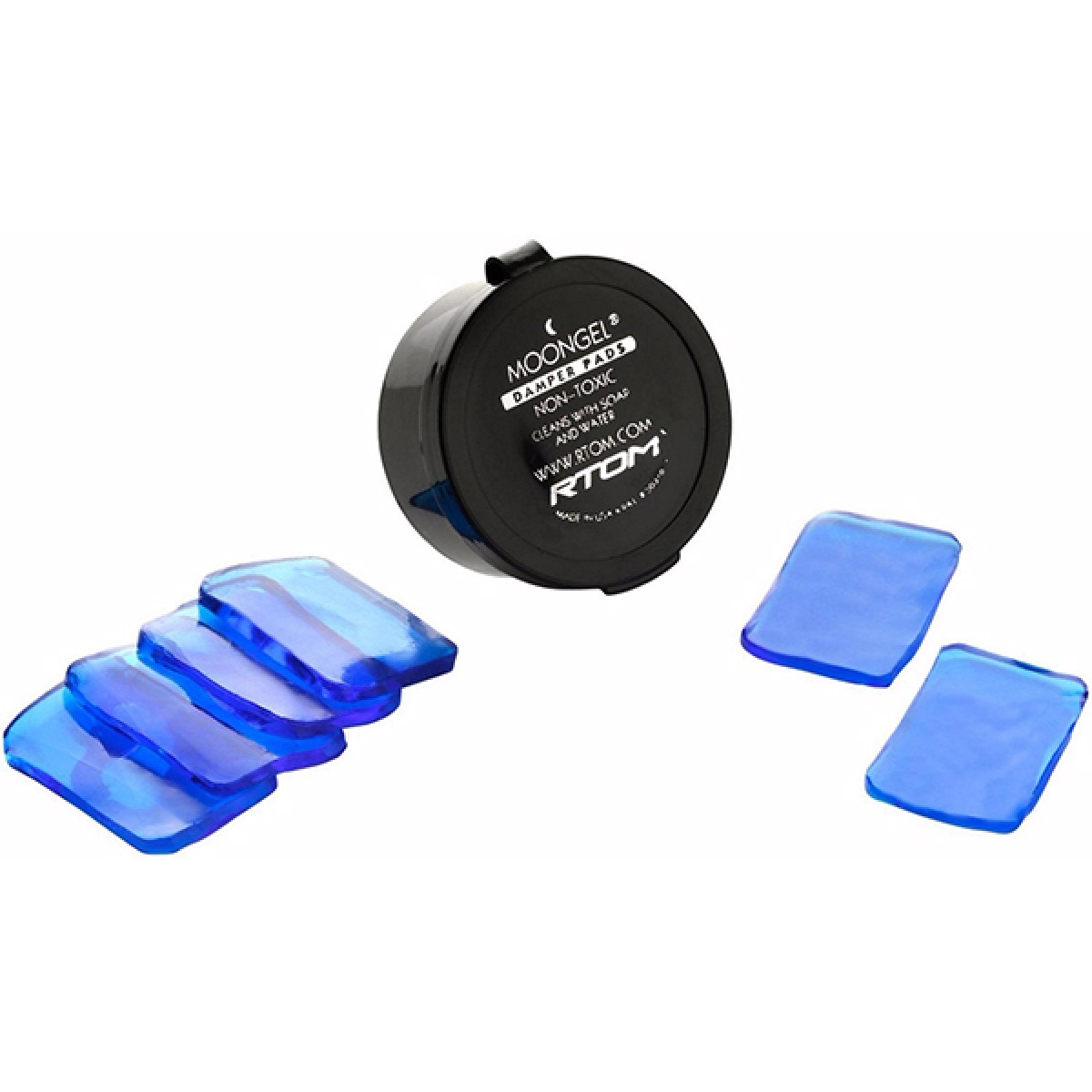 Drum Shop | Sale On Now! | MOONGEL – BB1654 DAMPER PADS 6-PIECE – BLUE