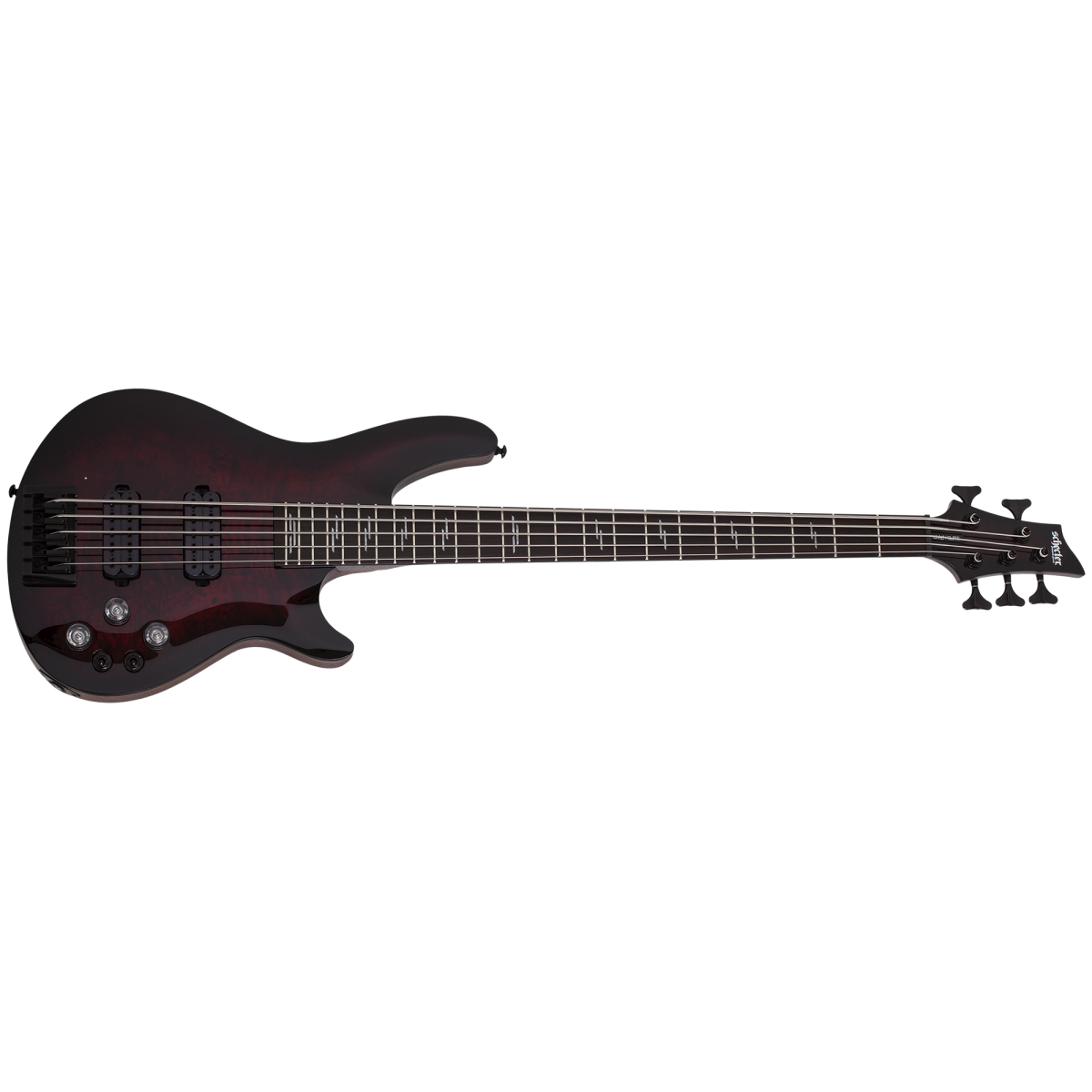 Bass Shop | Sale On Now! | Schecter Omen Elite-5 Black Cherry Burst