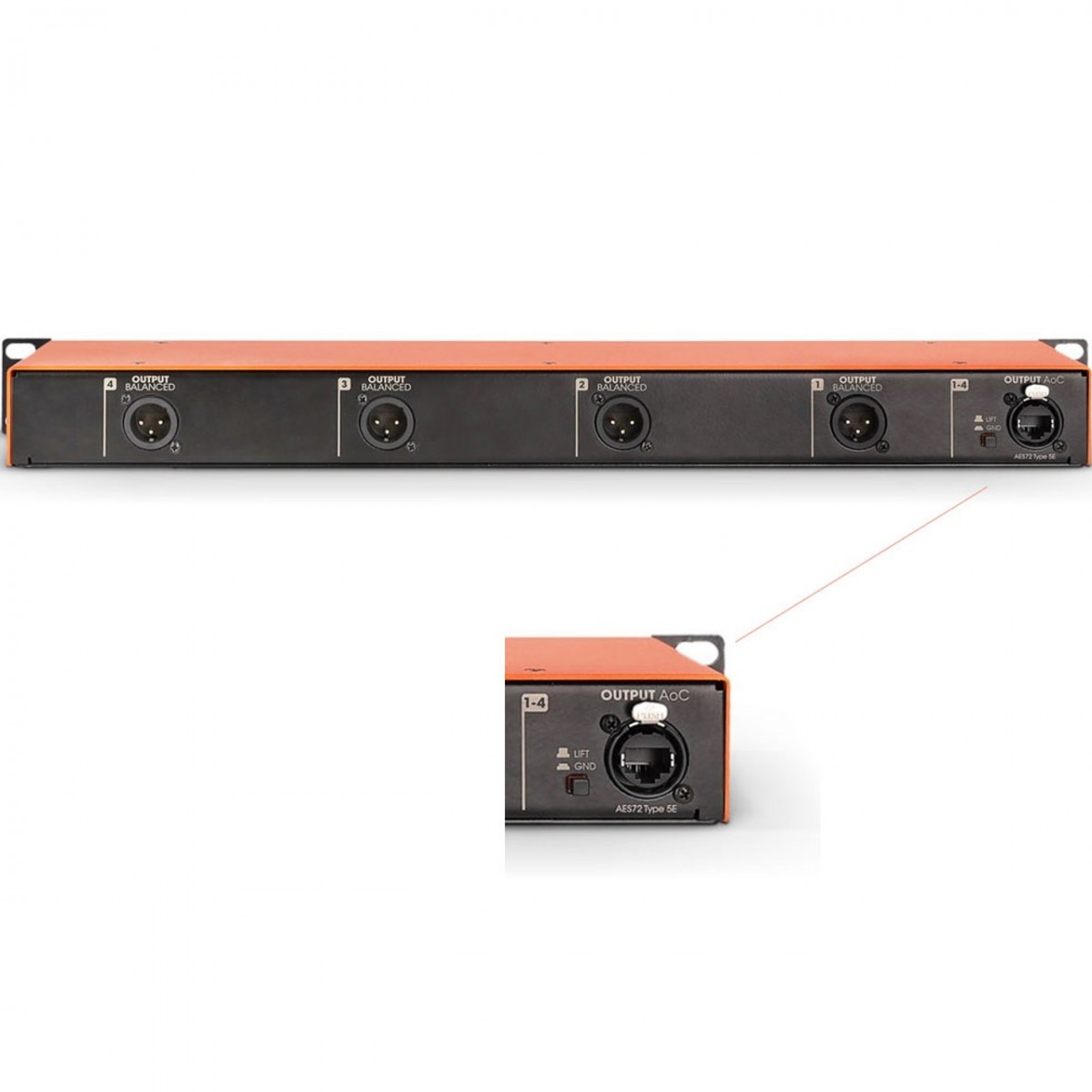 Amps & Effects Shop | Buy Now | PALMER 19 4 CH PASSIVE DI RACK W/ AoC