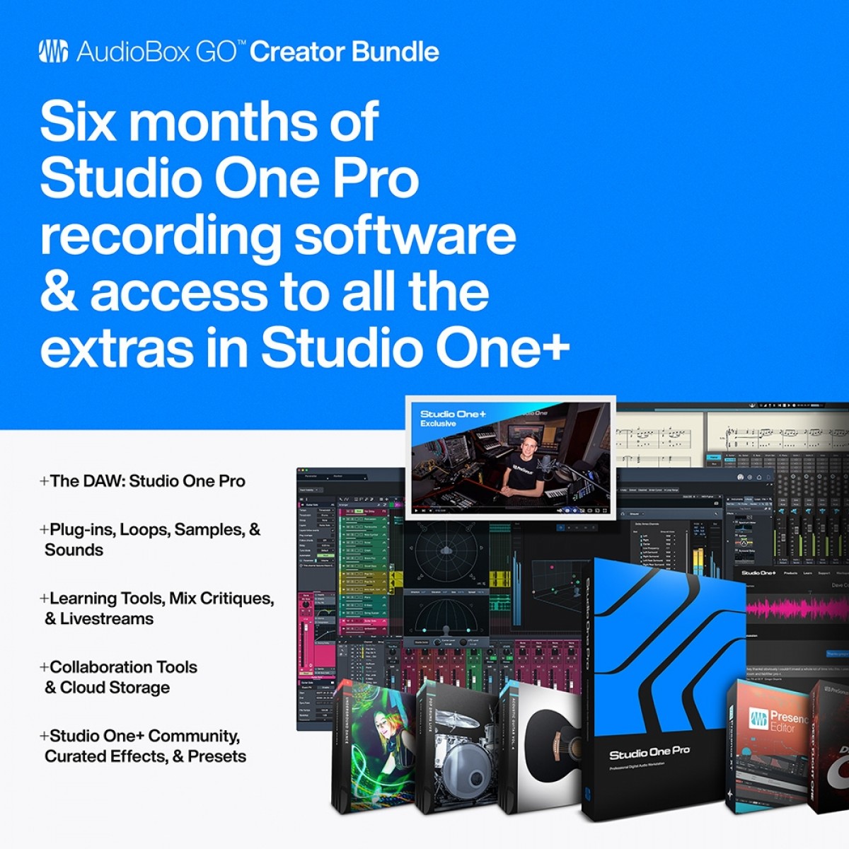 Recording Shop | Sale On Now! | PreSonus AudioBox GO Creator Bundle