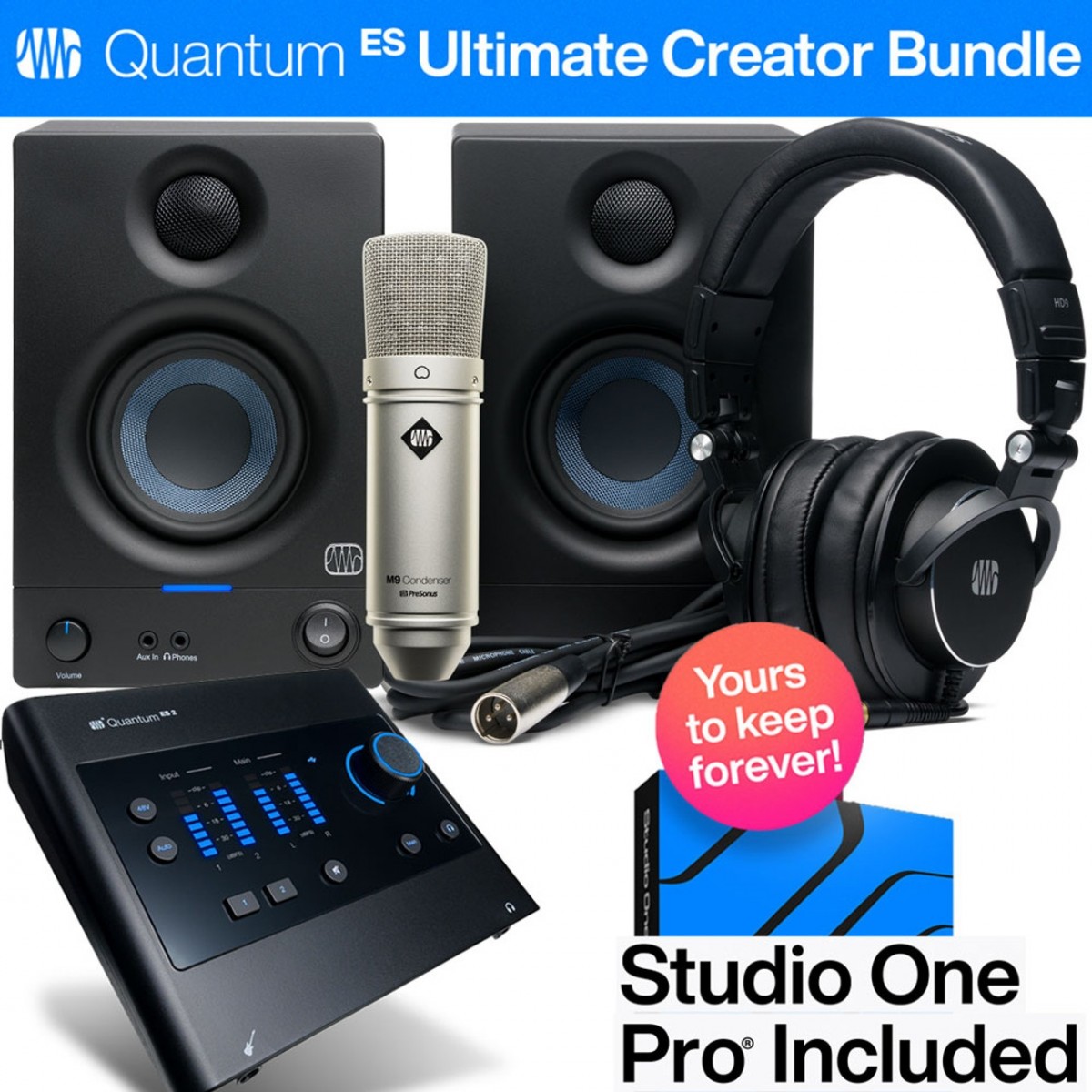 Recording Shop | Sale On Now! | PreSonus Quantum ES2 Ultimate Bundle