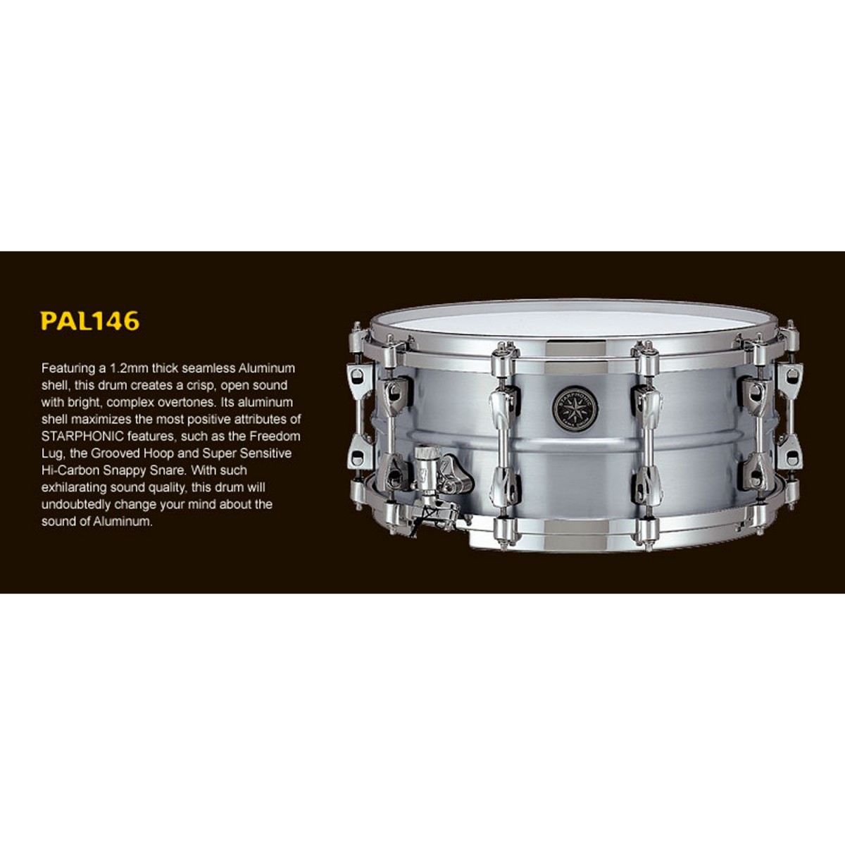 Drum Shop | Sale On Now! | TAMA Starphonic 14 x6 Aluminium Snare Drum